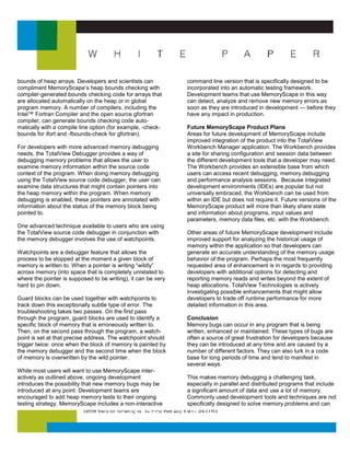 TotalView - Memory debugging in parallel and distributed applications | PDF