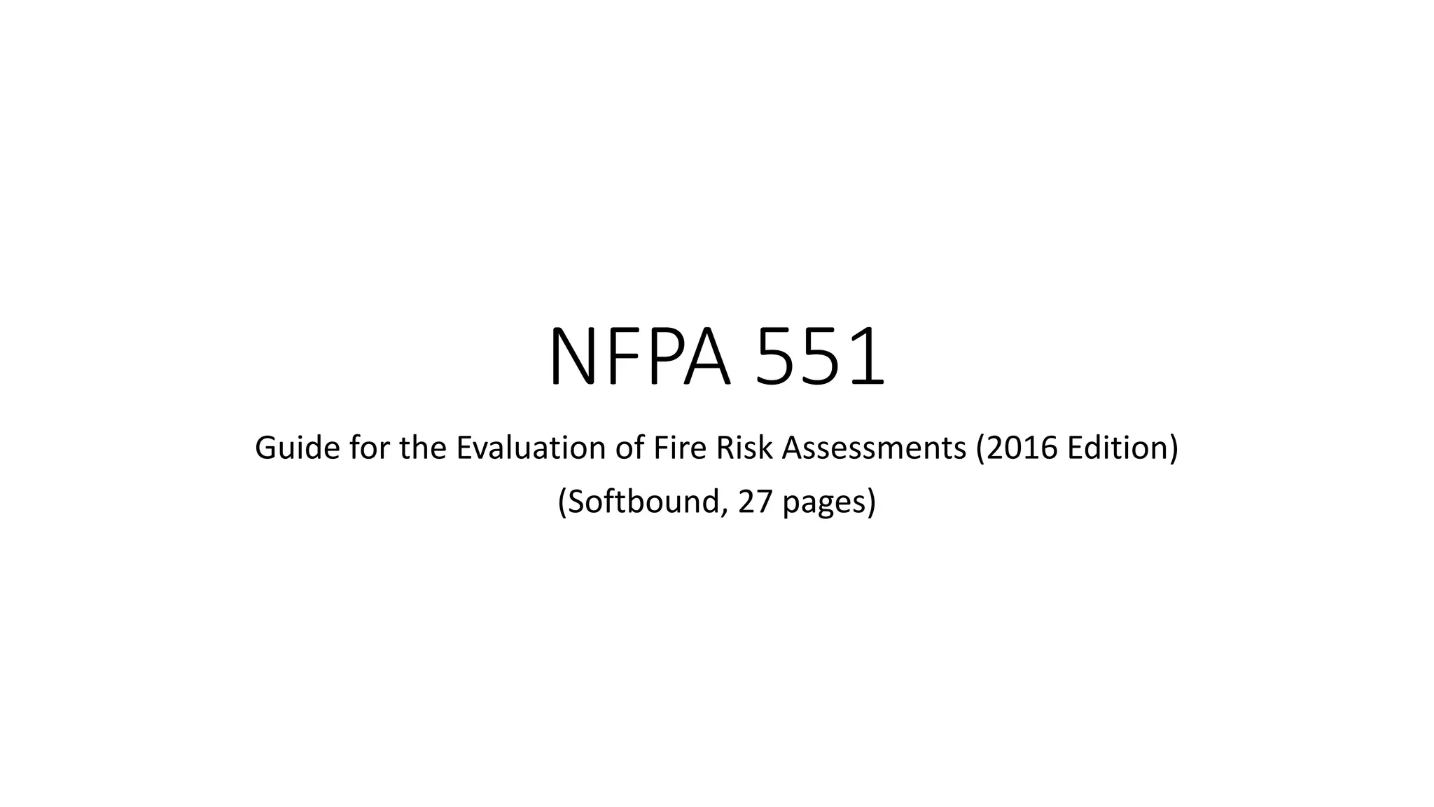 AVC NFPA 551 Overview | PPTX