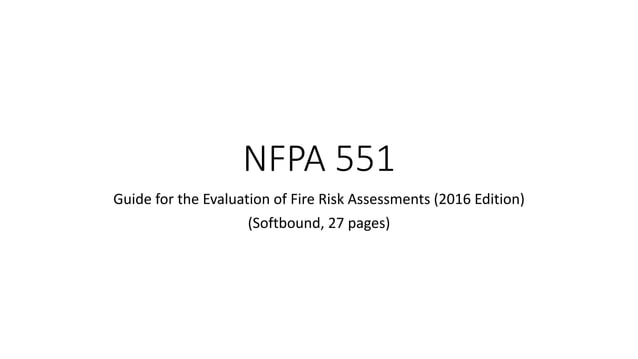 AVC NFPA 551 Overview | PPT