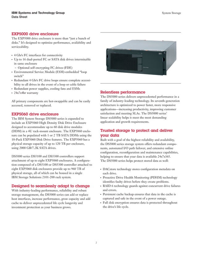 IBM System Storage DS5000 | PDF