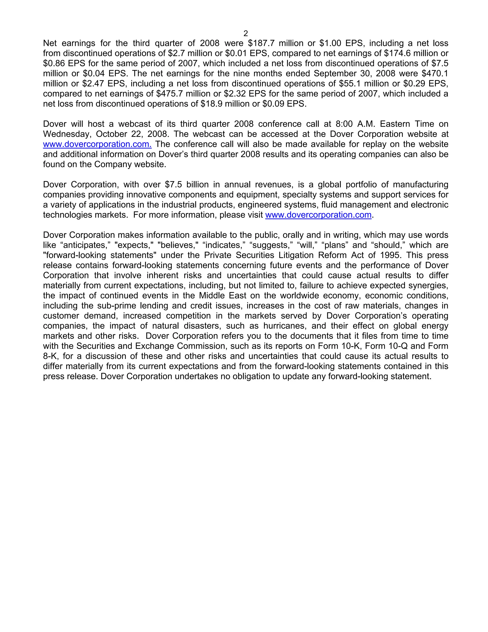 dover Q308_Release | PDF