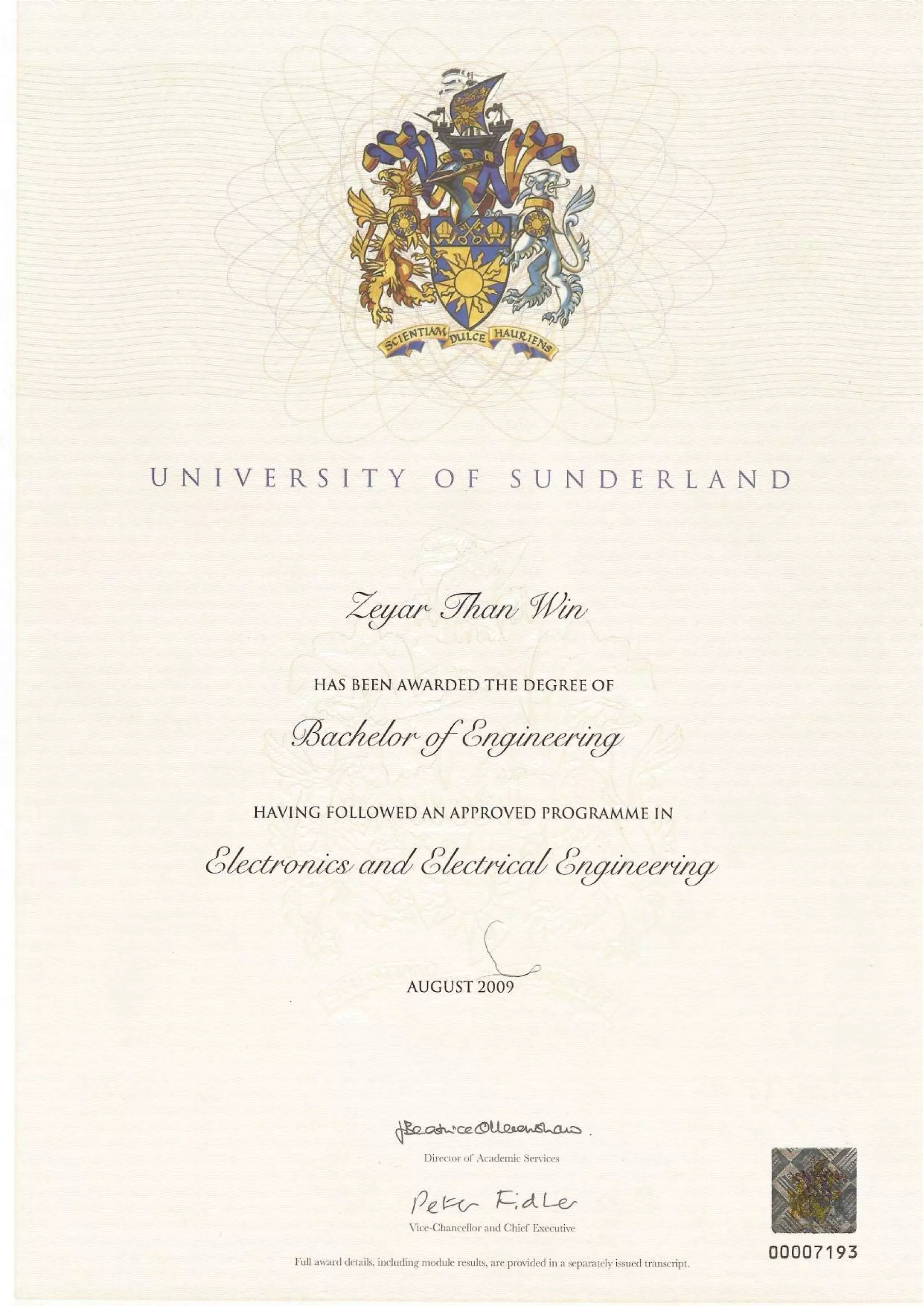 Zeyar Than Win - Certificates | PDF