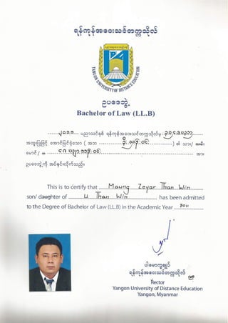 Zeyar Than Win - Certificates | PDF