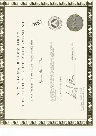 Zeyar Than Win - Certificates | PDF