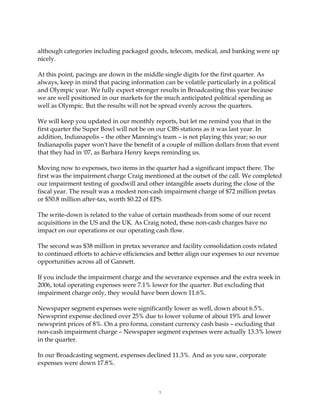 gannett 4Q2007transcript | PDF