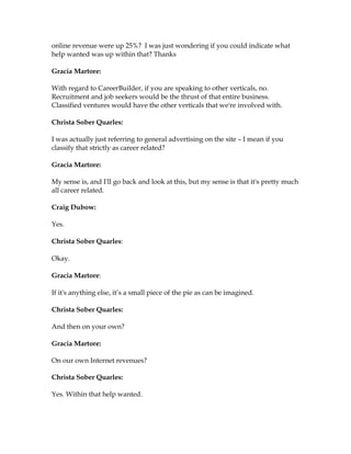 gannett 3Q06transcript | PDF