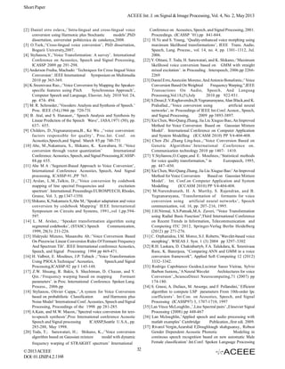 Line Spectral Pairs Based Voice Conversion using Radial Basis Function | PDF