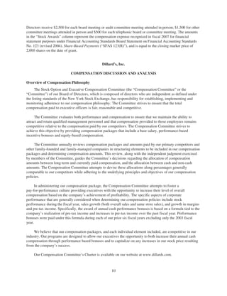 dillard's 2008proxystatement | PDF