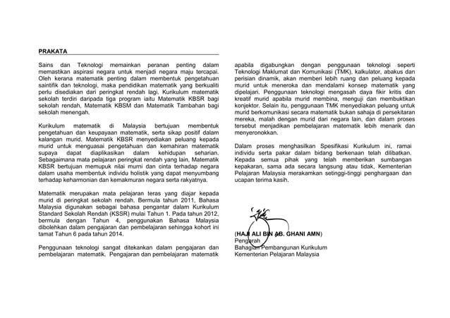 116834983 hsp-matematik-tahun-5-kbsr-bahasa-melayu-draf | PDF