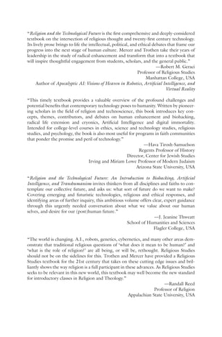 Religion And The Technological Future An Introduction To Biohacking ...