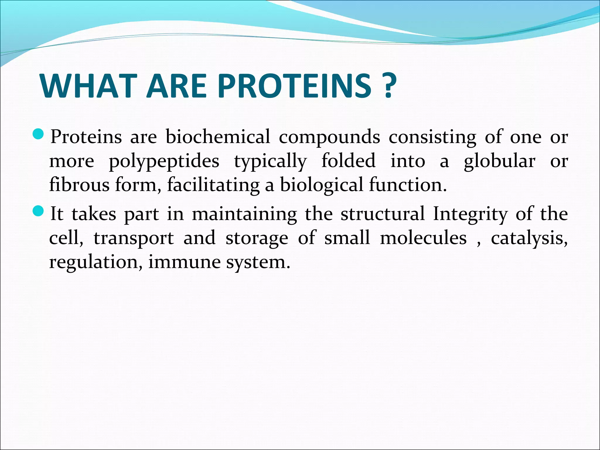 Proteins. | PPT