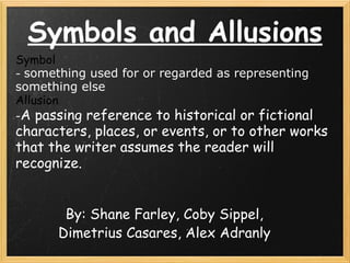 Symbols and Allusions | PPT