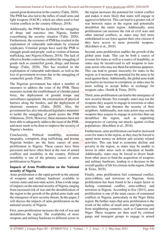 An Assessment of Government Policies in Curbing Arms Proliferation in ...