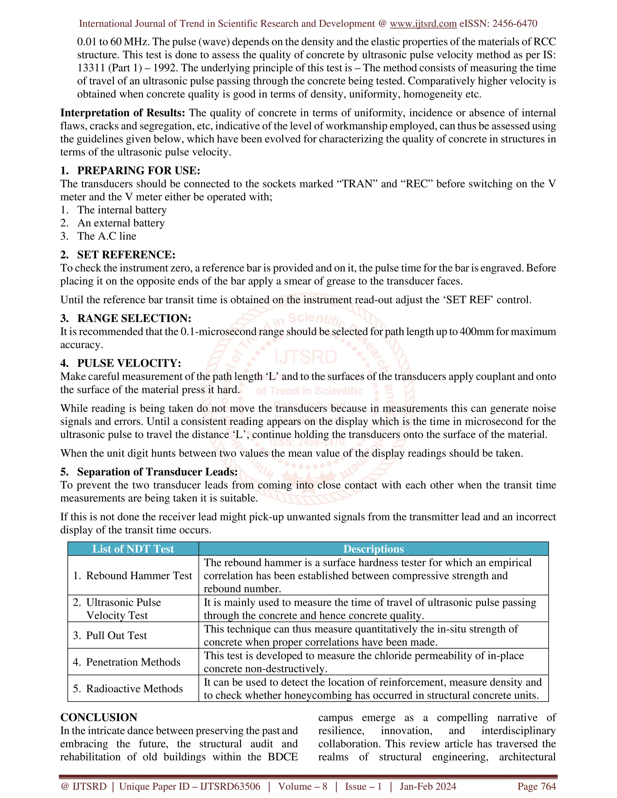 A Review Article on “Structural Audit and Rehabilitation of Old ...