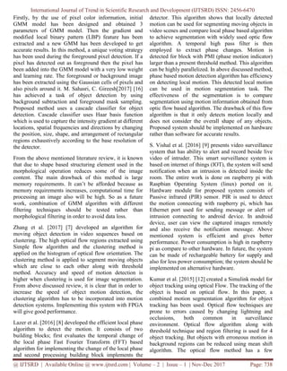 A Review on Motion Detection Techniques | PDF