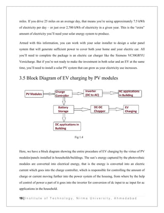 Report on Photovoltaic in buildings for EV charging and grid support ...