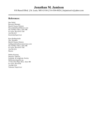 Jonathan Jamison Resume | DOCX