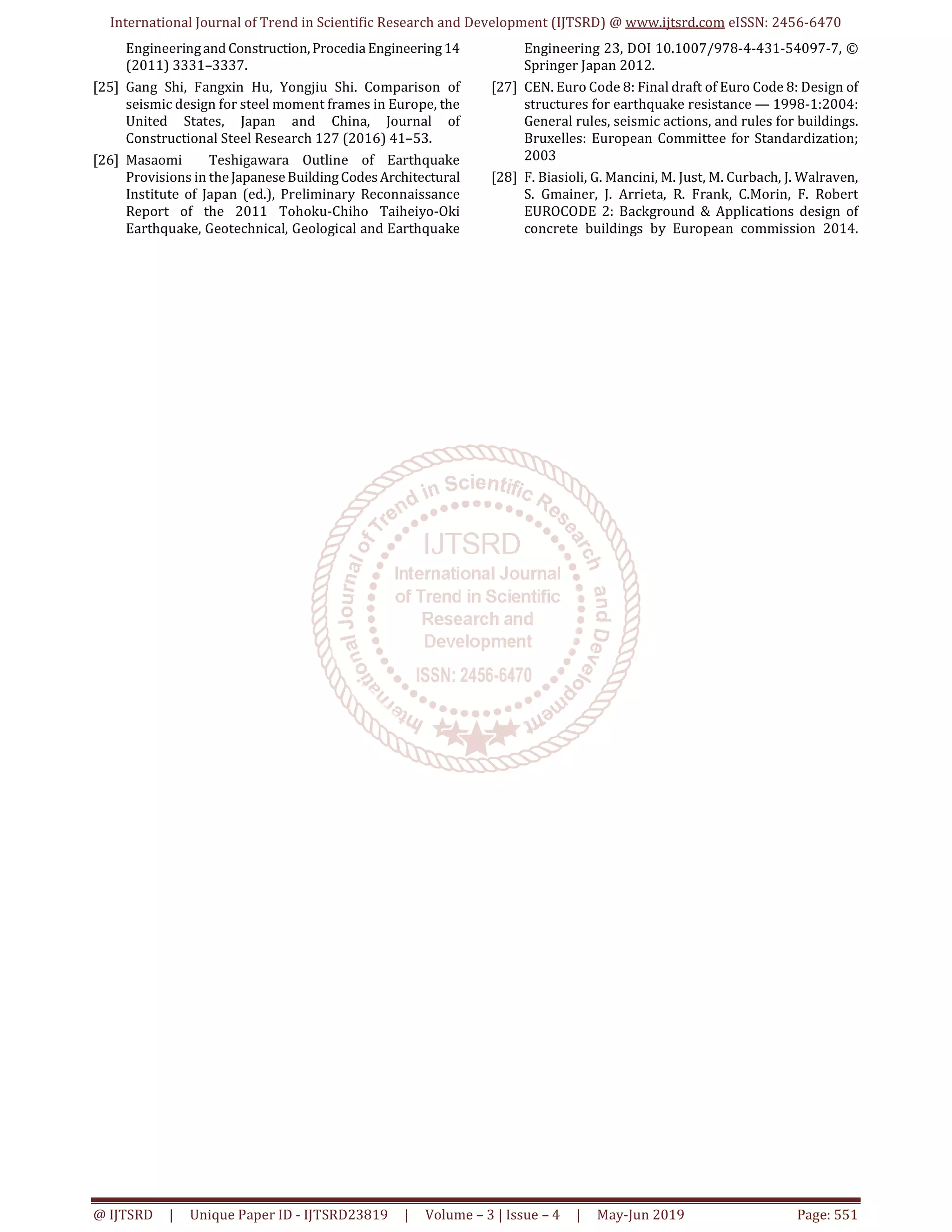 Comparative Study on Analysis and Design of Reinforced Concrete Building under Seismic Forces ...