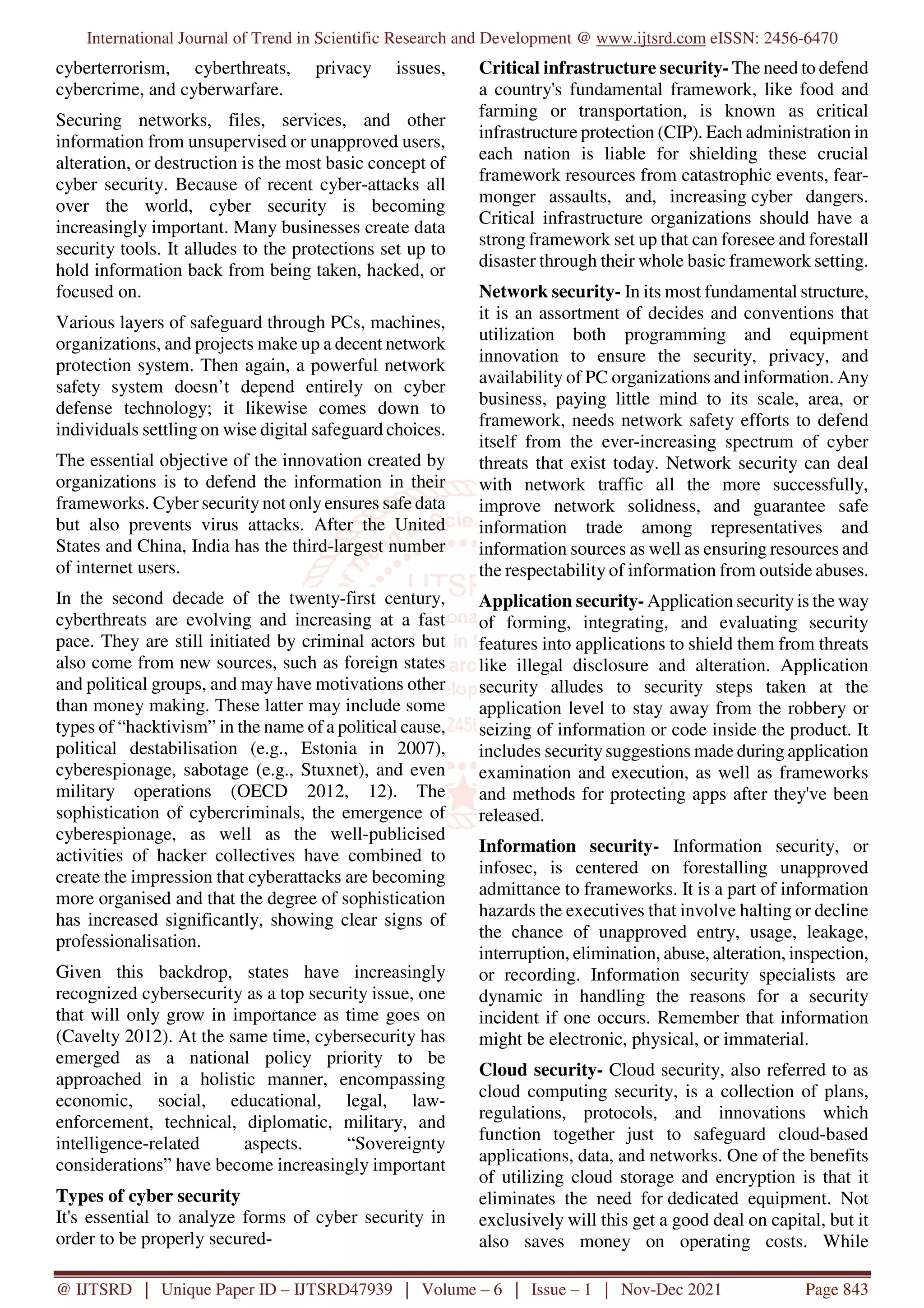 Cyber Security Challenges and Emerging Trends | PDF