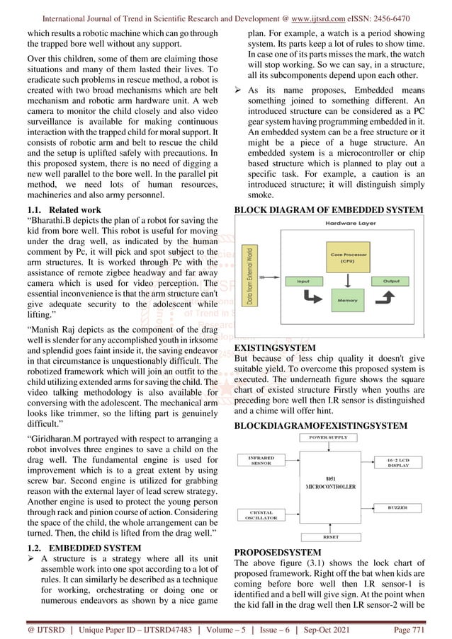 Design and Development of Keen Kid Wallow Salvage Framework | PDF