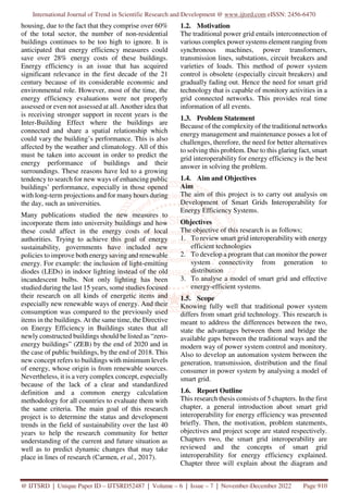 Development of Smart Grid Interoperability for Energy Efficiency Systems | PDF