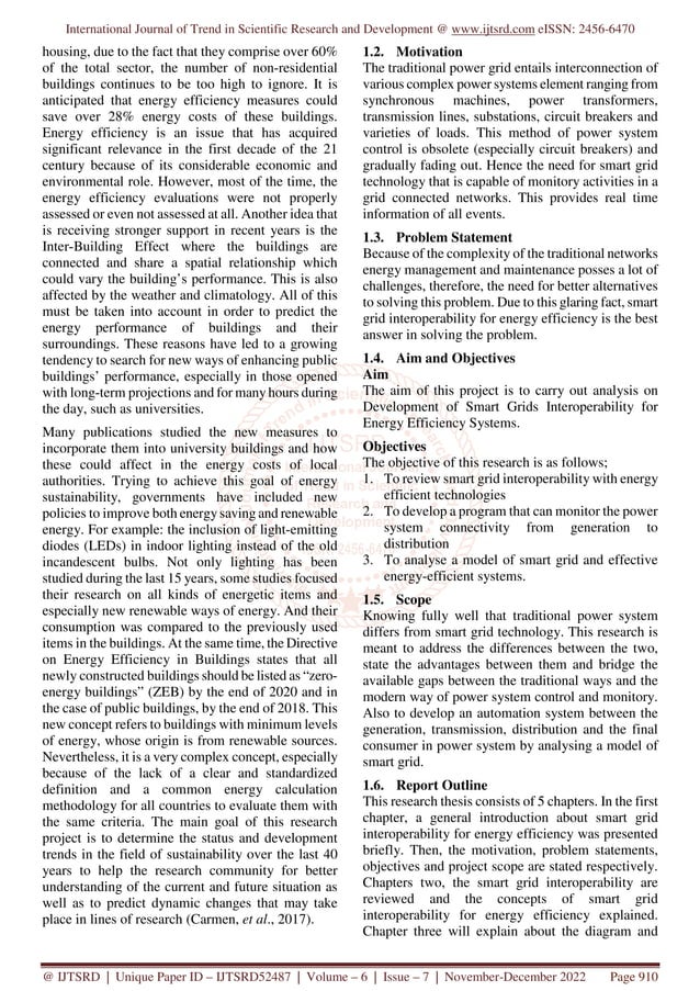 Development of Smart Grid Interoperability for Energy Efficiency Systems | PDF