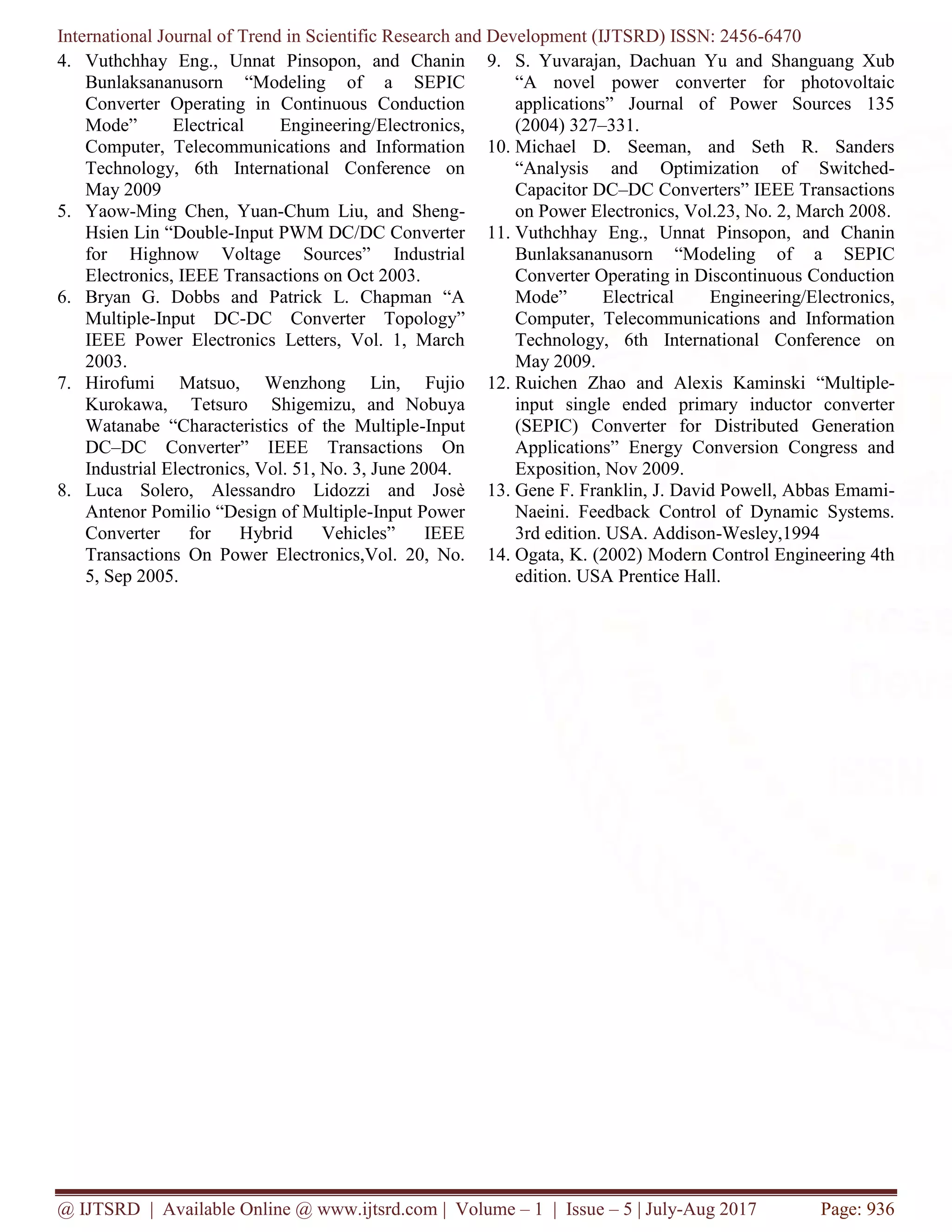 Implementation of TI-SEPIC Converter for Optimal Utilization Of PV ...