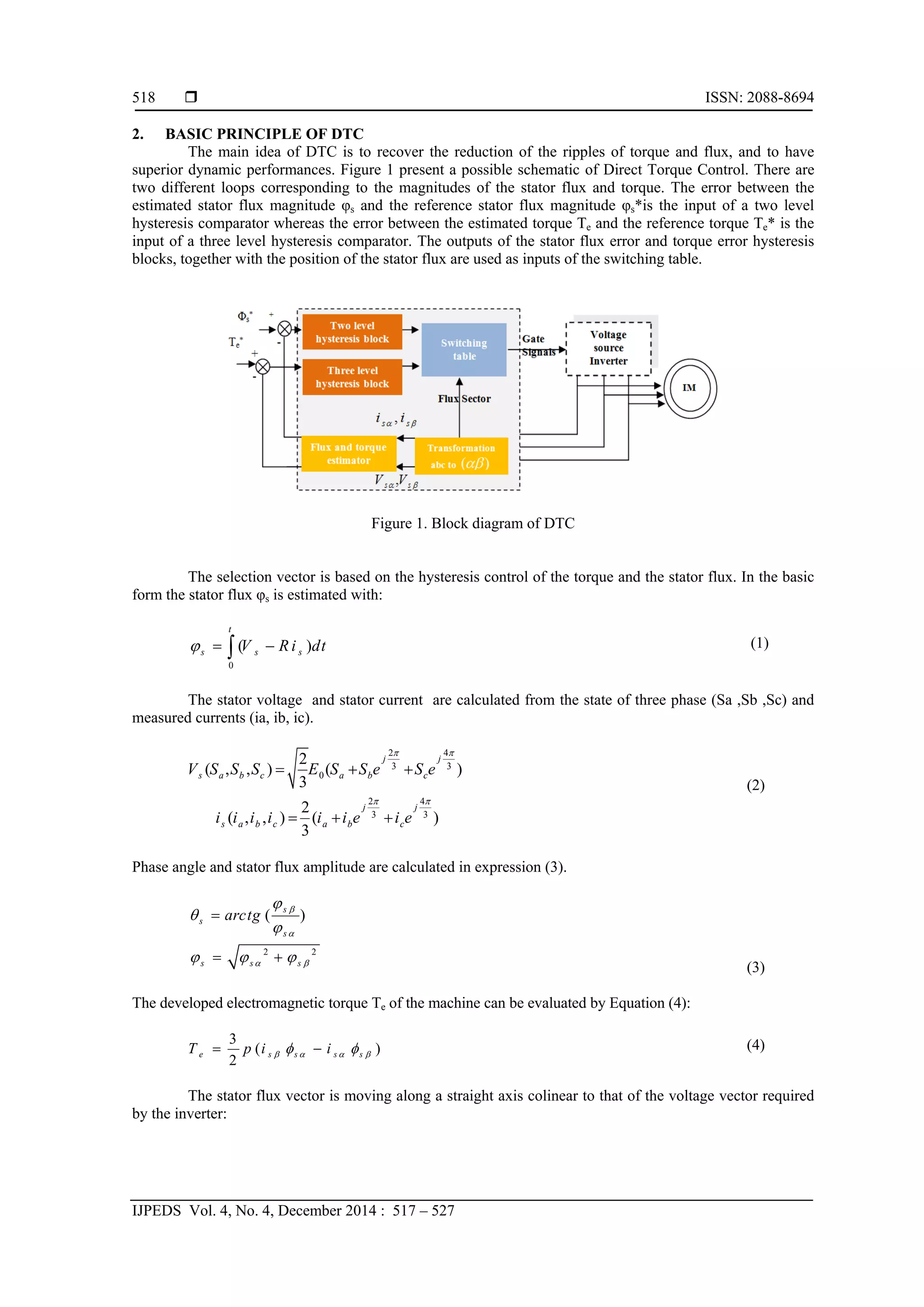 A Novel Direct Torque Control for Induction Machine Drive System with Low Torque and Flux ...