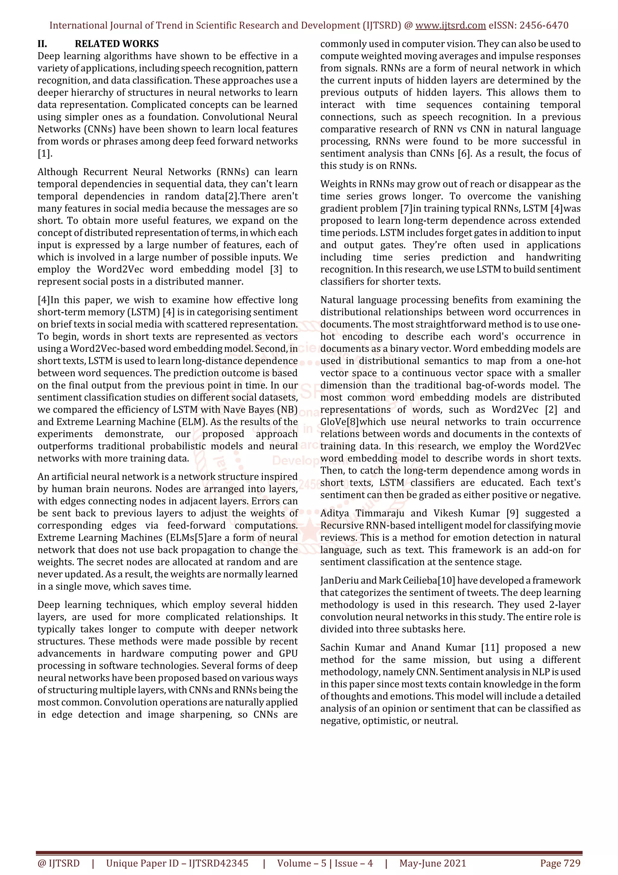 LSTM Based Sentiment Analysis | PDF