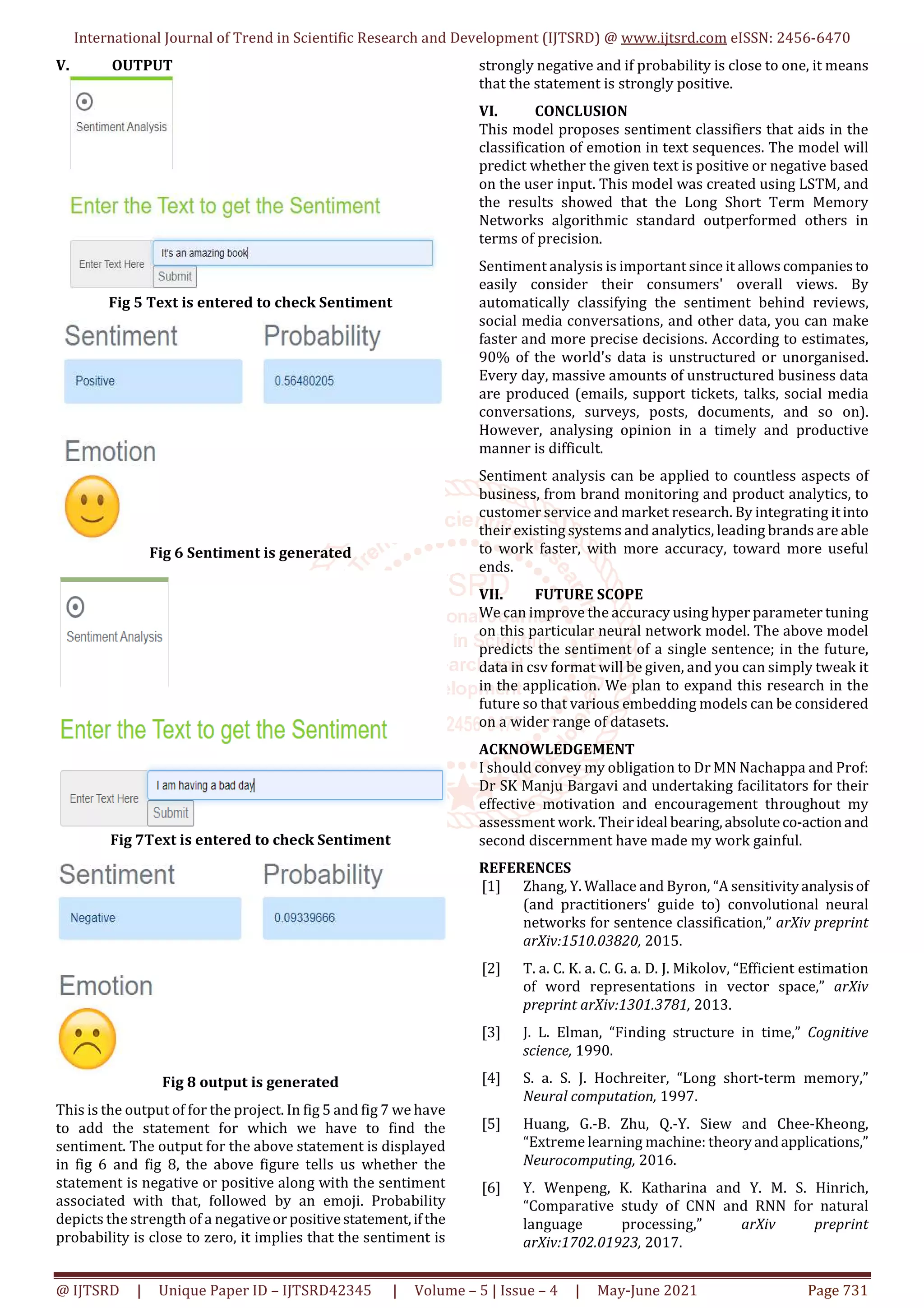 LSTM Based Sentiment Analysis | PDF