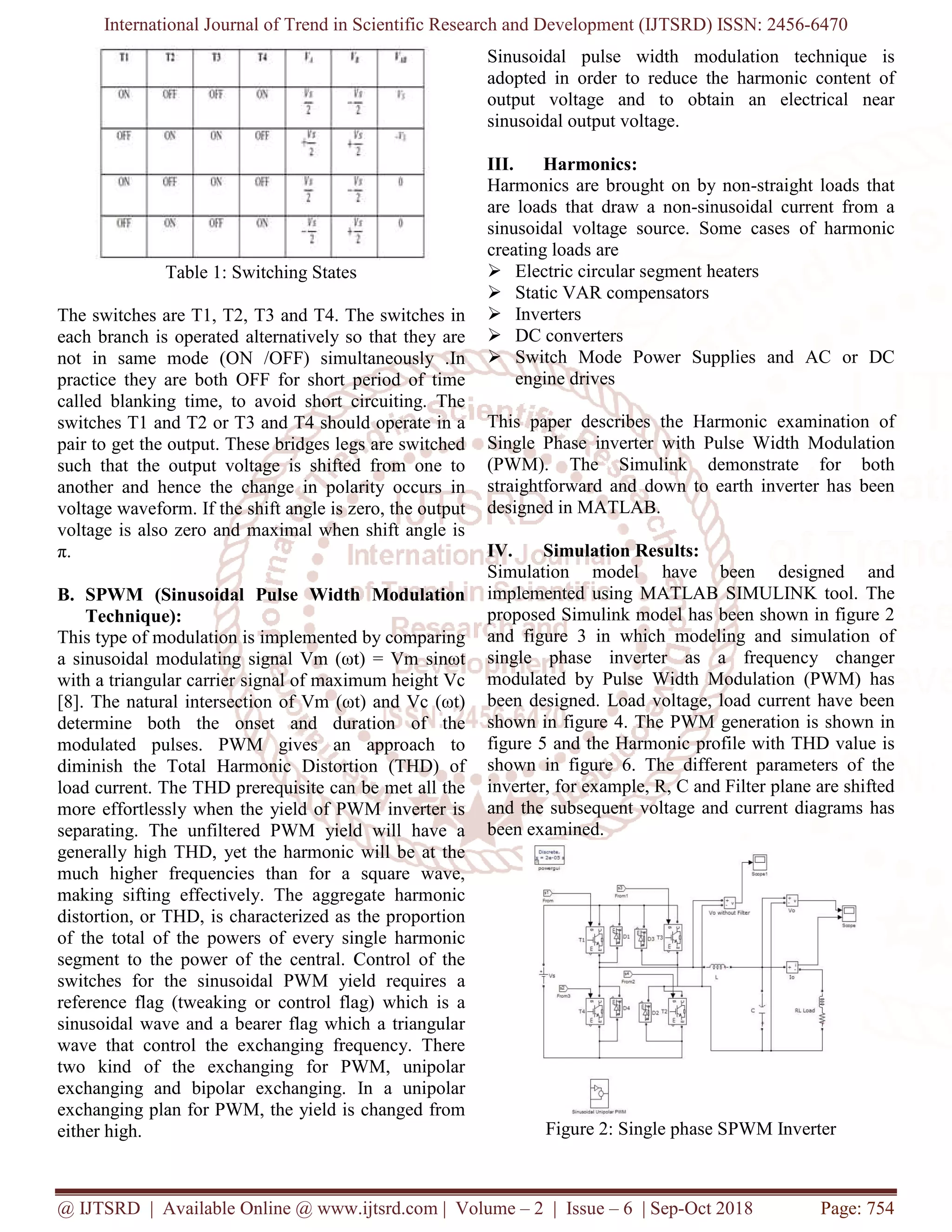 Matlab Simulink Model Of Sinusoidal Pwm For Three Phase Voltage Source