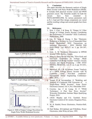 Matlab Simulink Model of Sinusoidal PWM For Three-Phase Voltage Source Inverter | PDF