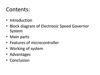ACCIDENT AVOIDANCE WITH DYNAMIC SPEED GOVERNOR | PPT