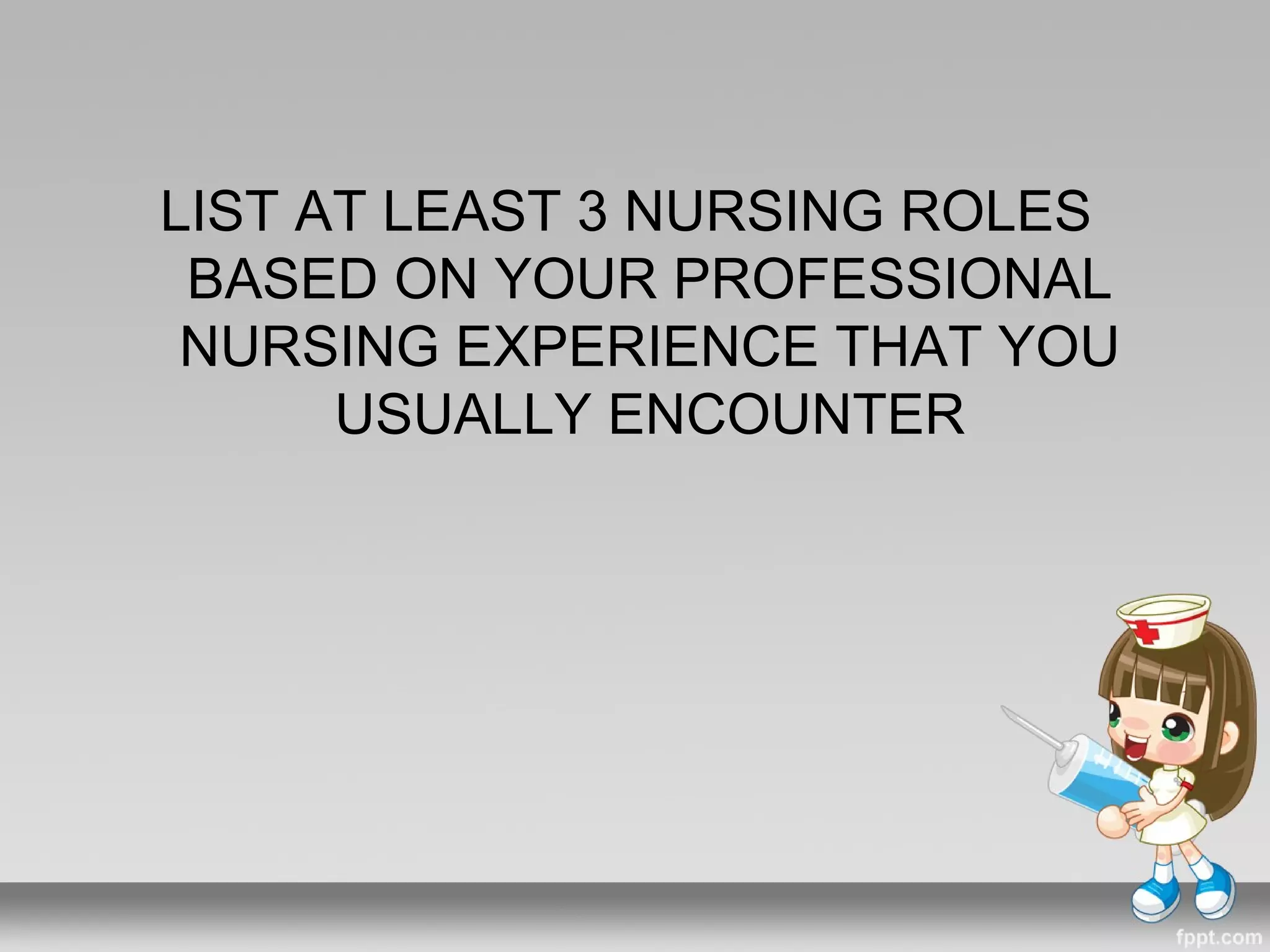 2012 NATIONAL NURSING CORE COMPETENCY STANDARDS | PPT