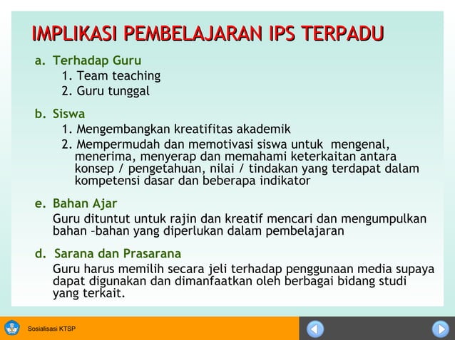 Pembelajaran IPS Terpadu SMP | PPT