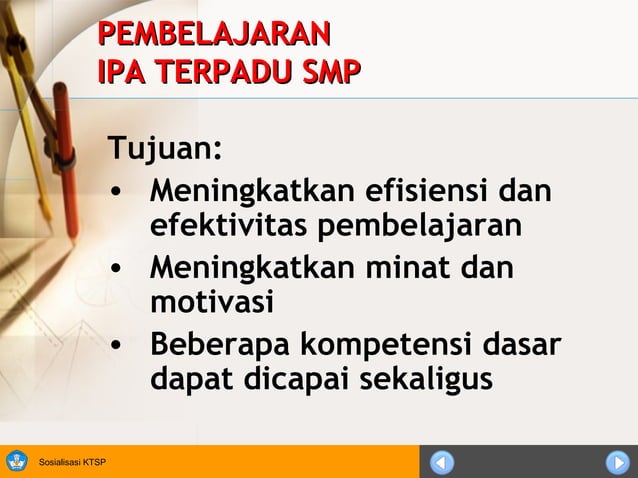 Pembelajaran IPA Terpadu SMP | PPT