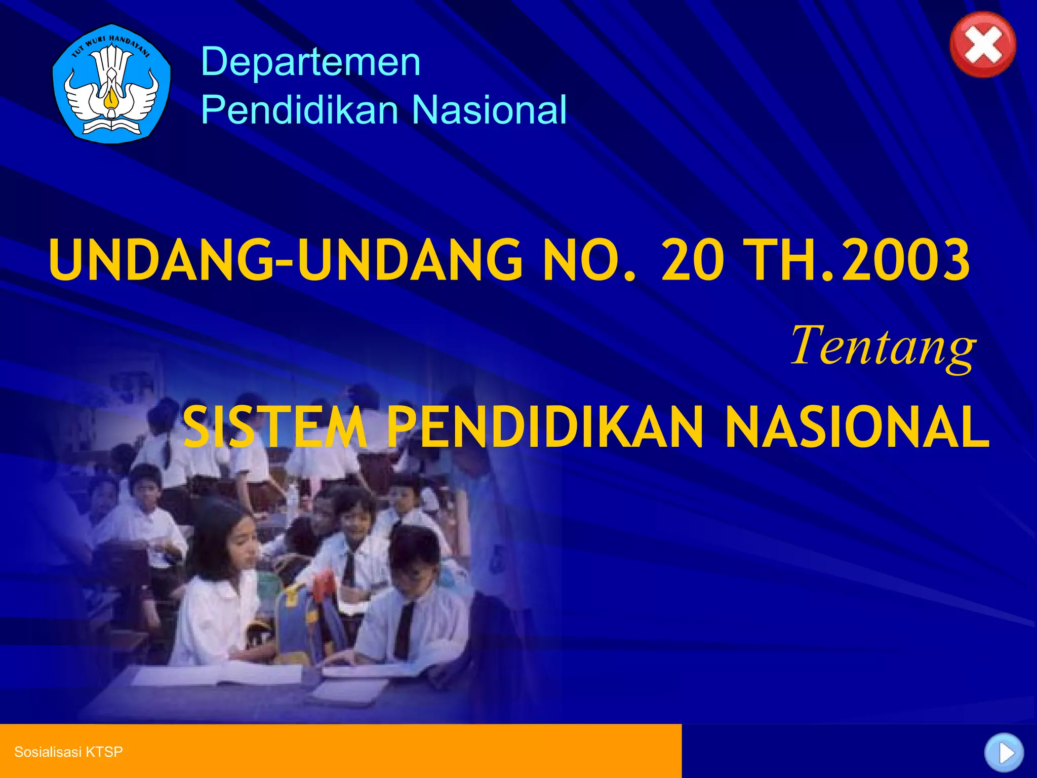 Undang Undang No 20 Tahun 2003 | PPT