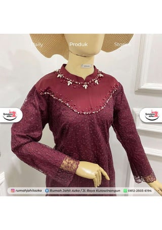 Kebaya Wisuda Modern Hijab Payet Rumah Jahit Azka | PDF