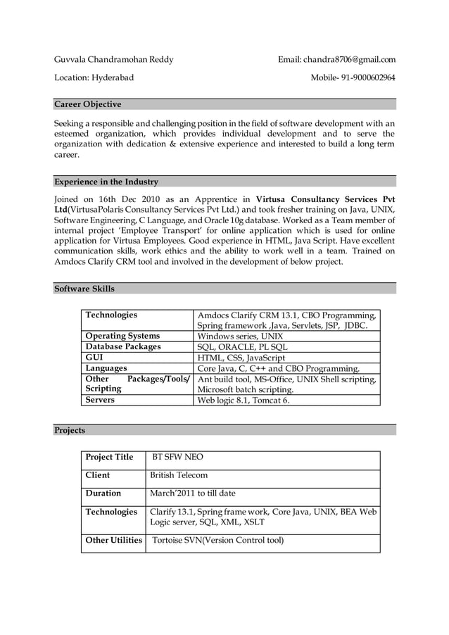 Chandramohan Reddy_Resume | PDF