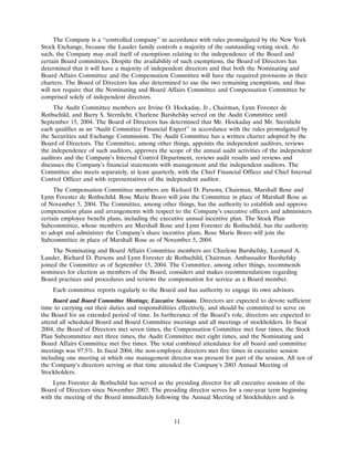 estee lauder 2004proxy | PDF