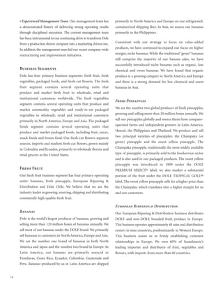 Dole 2003 Annual | PDF