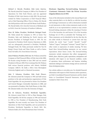 Dole 2003 Annual | PDF