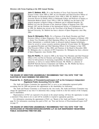 quest diagnostics 2008Proxy | PDF