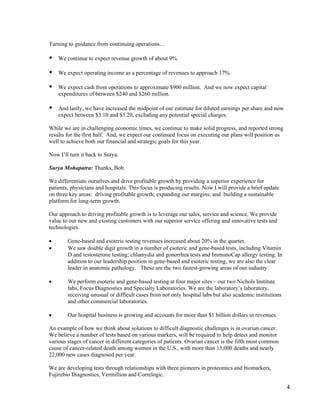 quest diagnostics Script_07_2008 | PDF