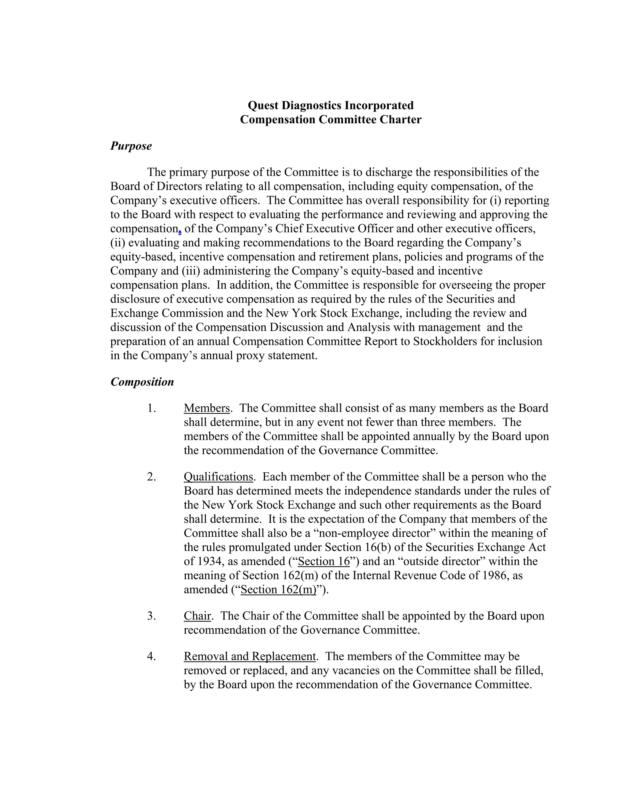 quest diagnostics 2_21_07Compensation_Committee_CharterFeb2007 | PDF