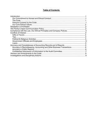 pantry code_of_conductnew | PDF