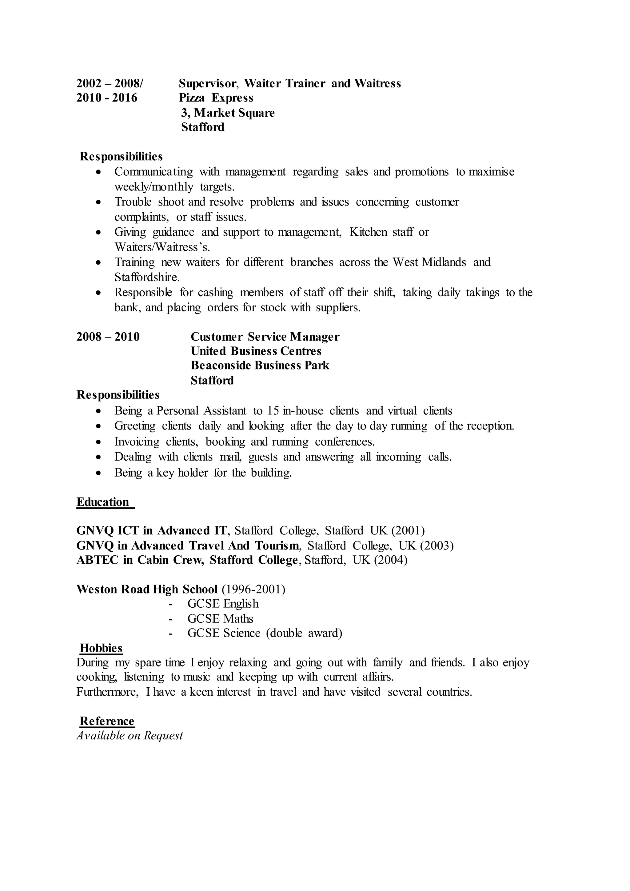 Charlotte Martin CV 2 | PDF