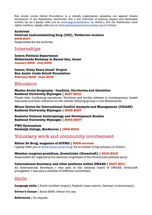 CV April 2016 - EXTENDED ENGLISH | PDF