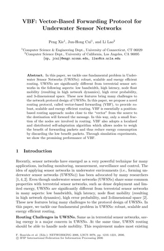 Protocol for underwater wireless sensor networks using | PDF