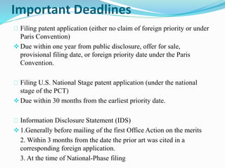 Presentation on the Patent Process in US | PPTX